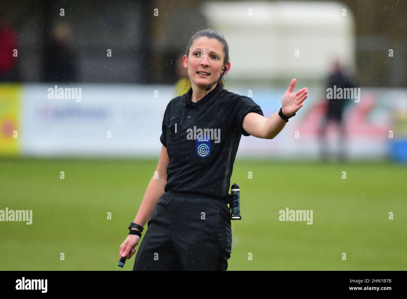 London, UK. 13th Feb, 2022. Kings Langley 13-02-2022 Referee Melissa ...