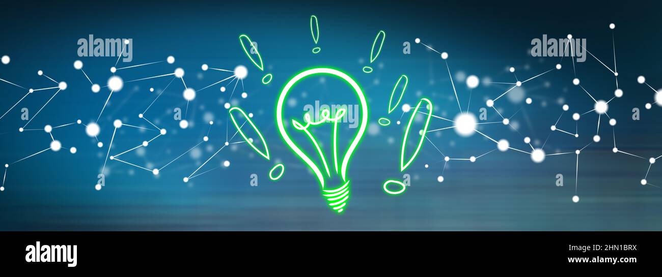 Illustration of an idea concept Stock Photo - Alamy