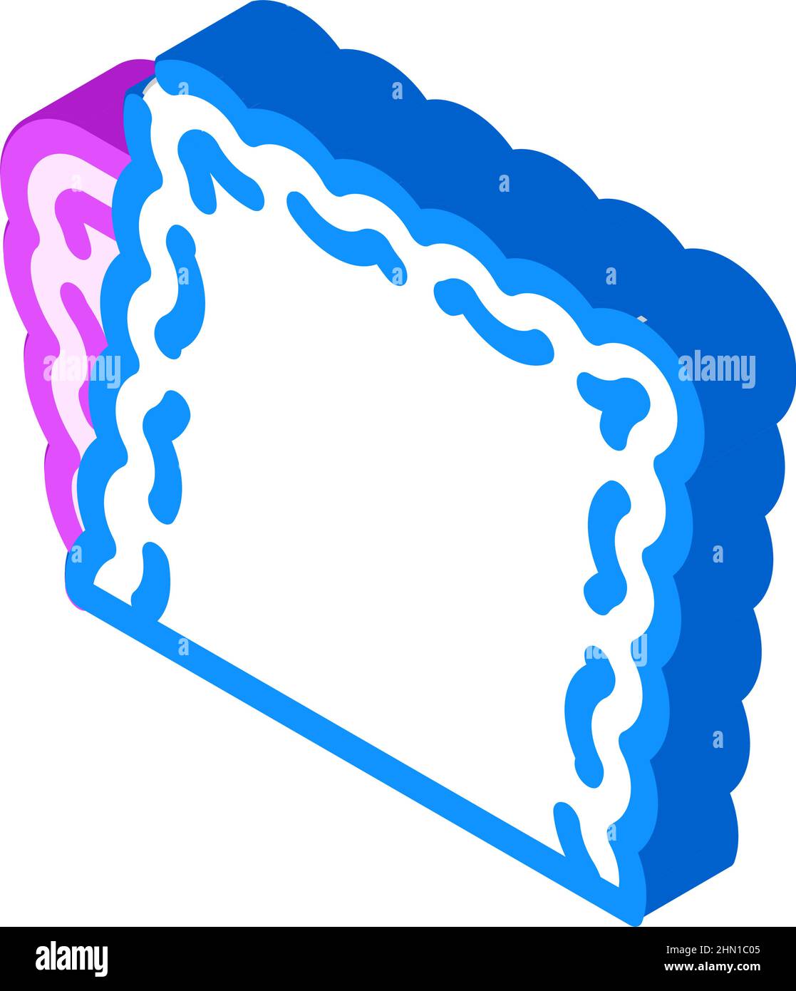 napkin tissue isometric icon vector illustration Stock Vector Image ...