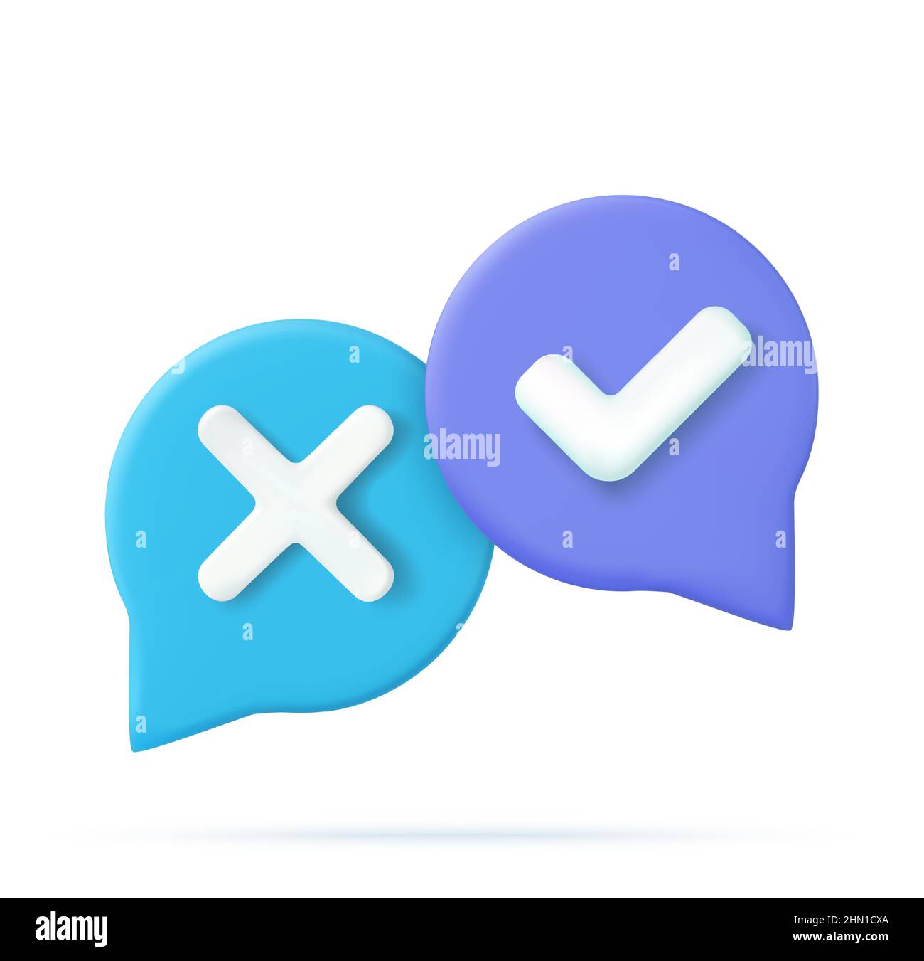 tick check mark and cross mark symbols Stock Vector Image & Art - Alamy