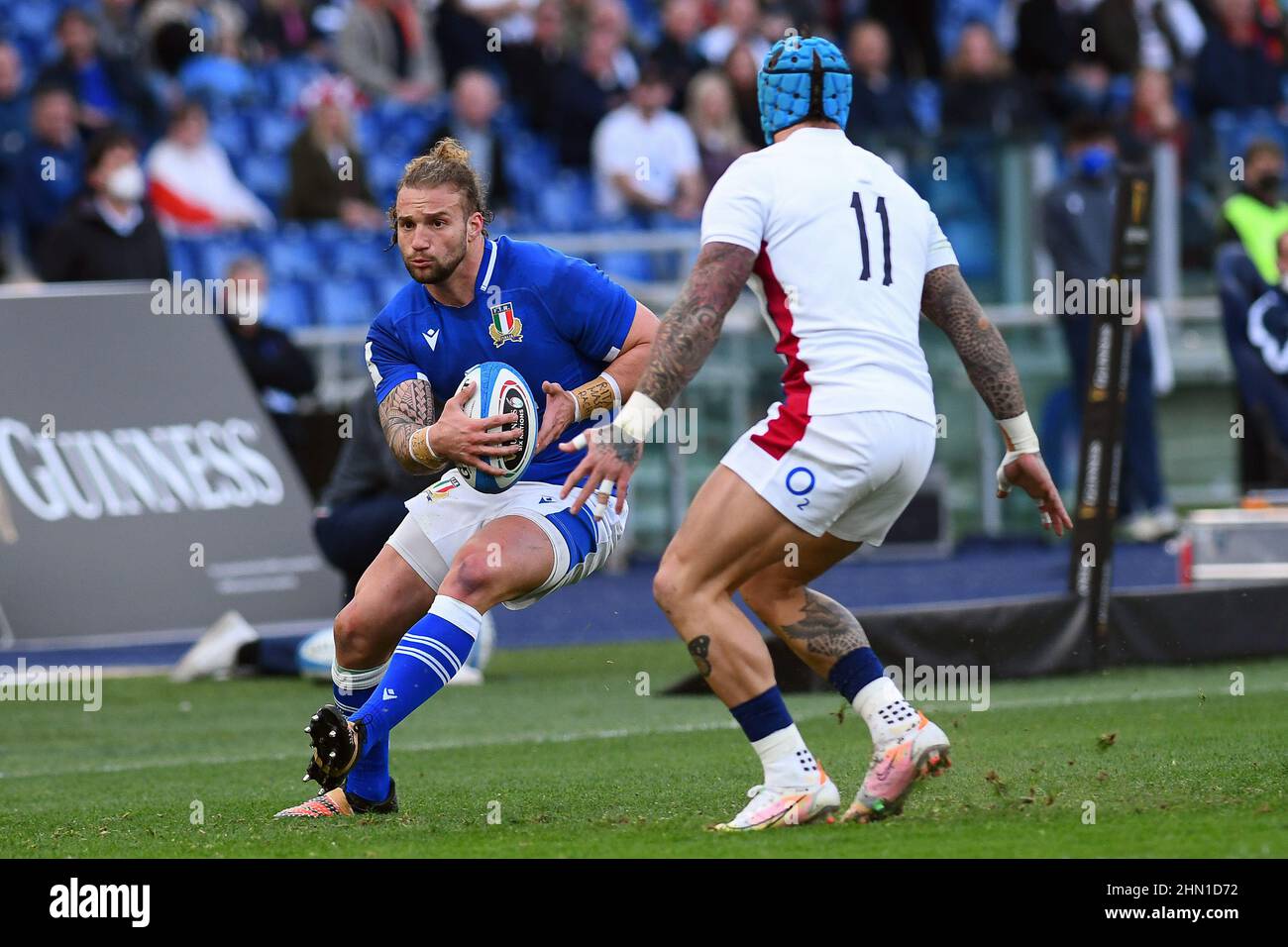 13th February 2022 ; Stadio Olimpico, Rome, Italy: 6-Nations ...