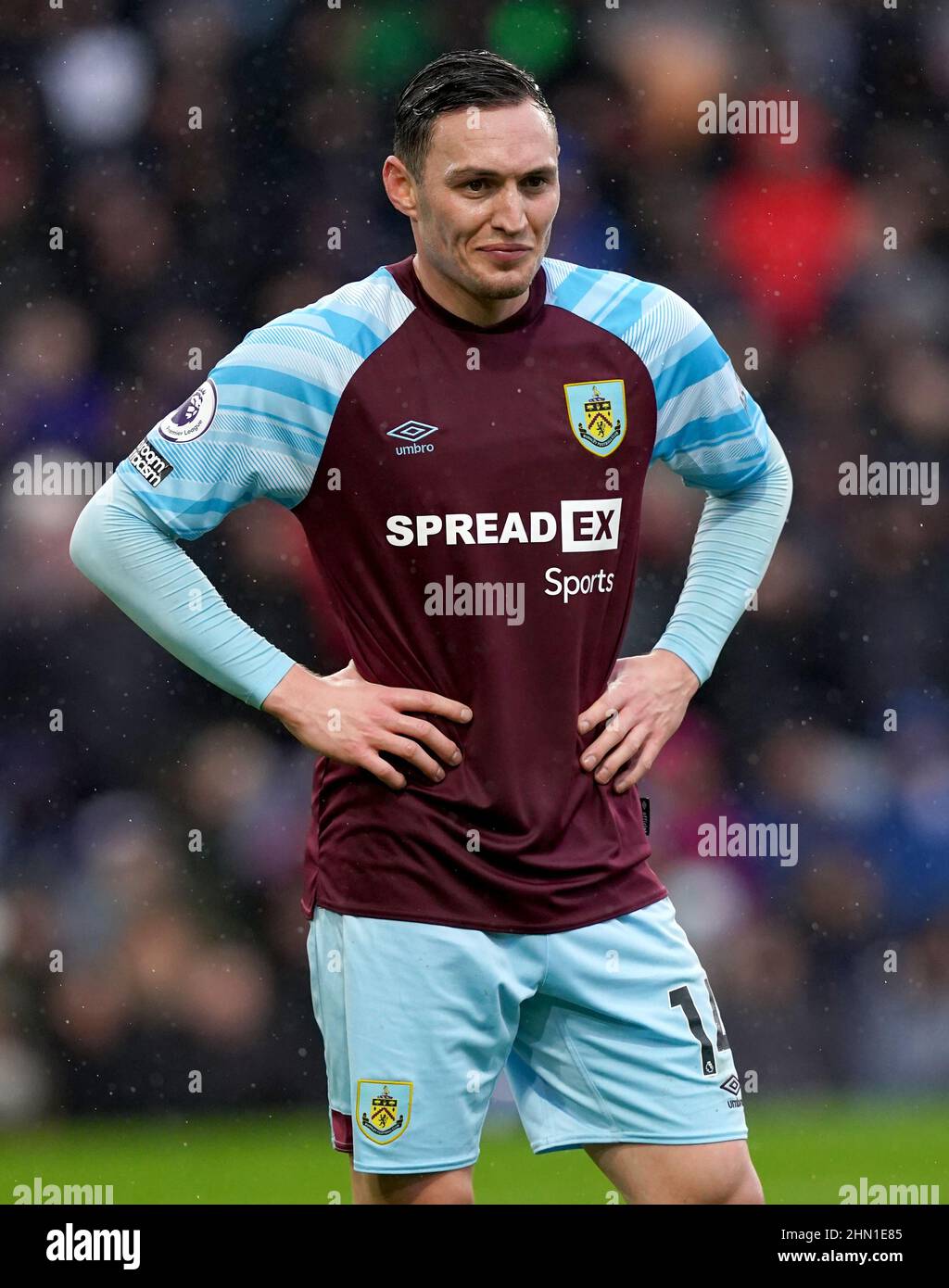 Burnley’s Connor Roberts during the Premier League match at Turf Moor ...