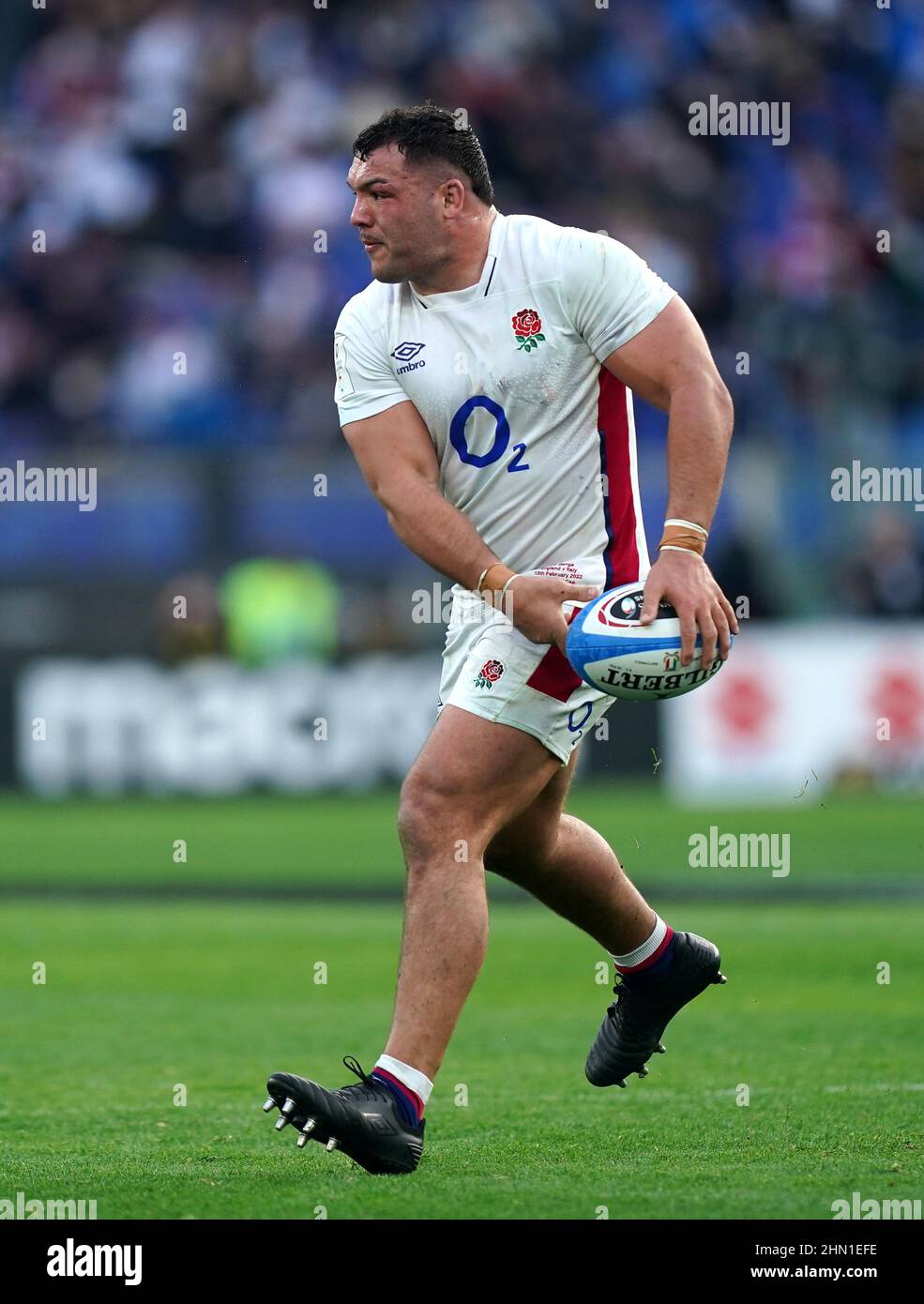 England's Ellis Genge during the Guinness Six Nations match at Stadio ...