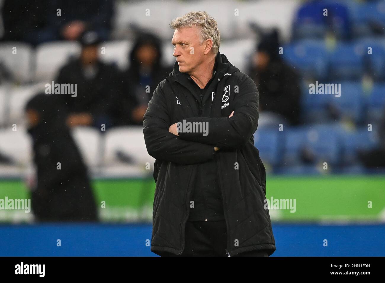 David Moyes manager of West Ham United during the pre-game warmup in ...