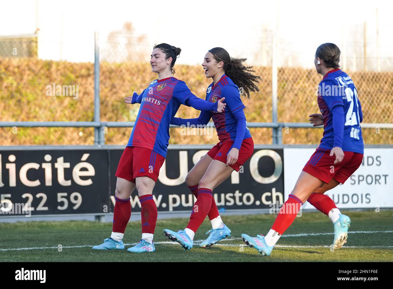 February 13, 2022, Stade Municipal Yverdon, AXA Women's Super League: FC Yverdon Feminin - FC ...