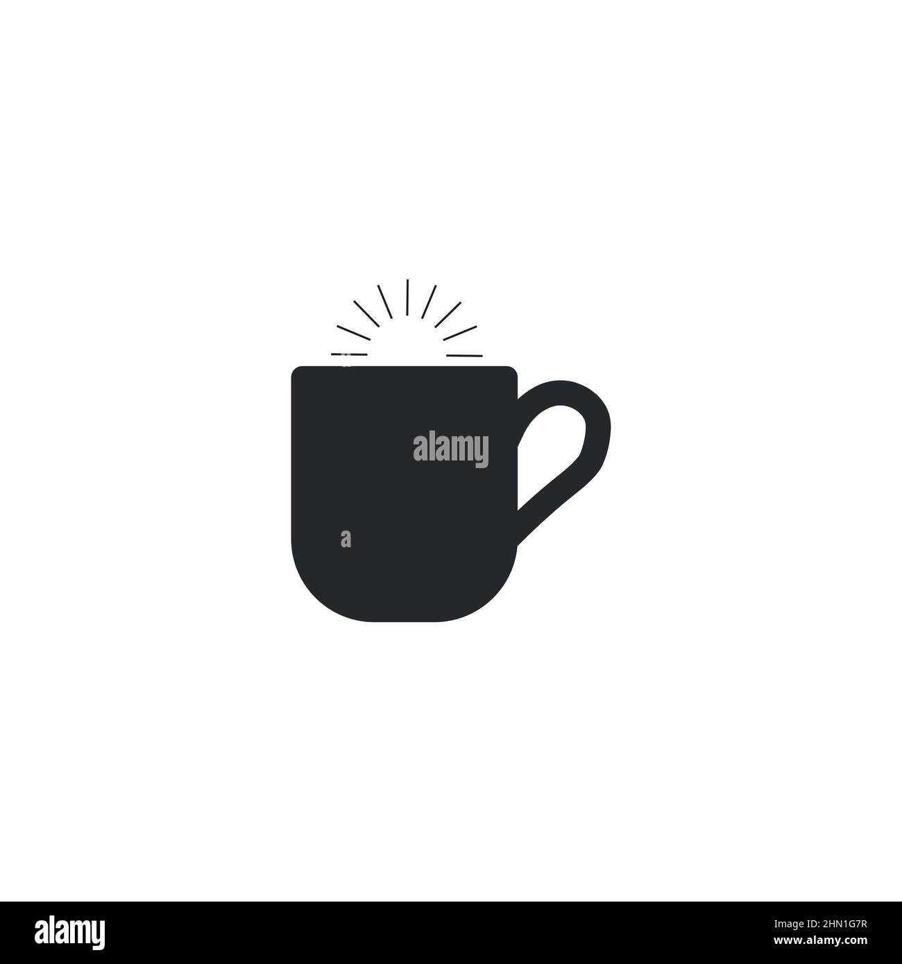 Coffee cup icon on white background. Vector illustration Stock Vector ...