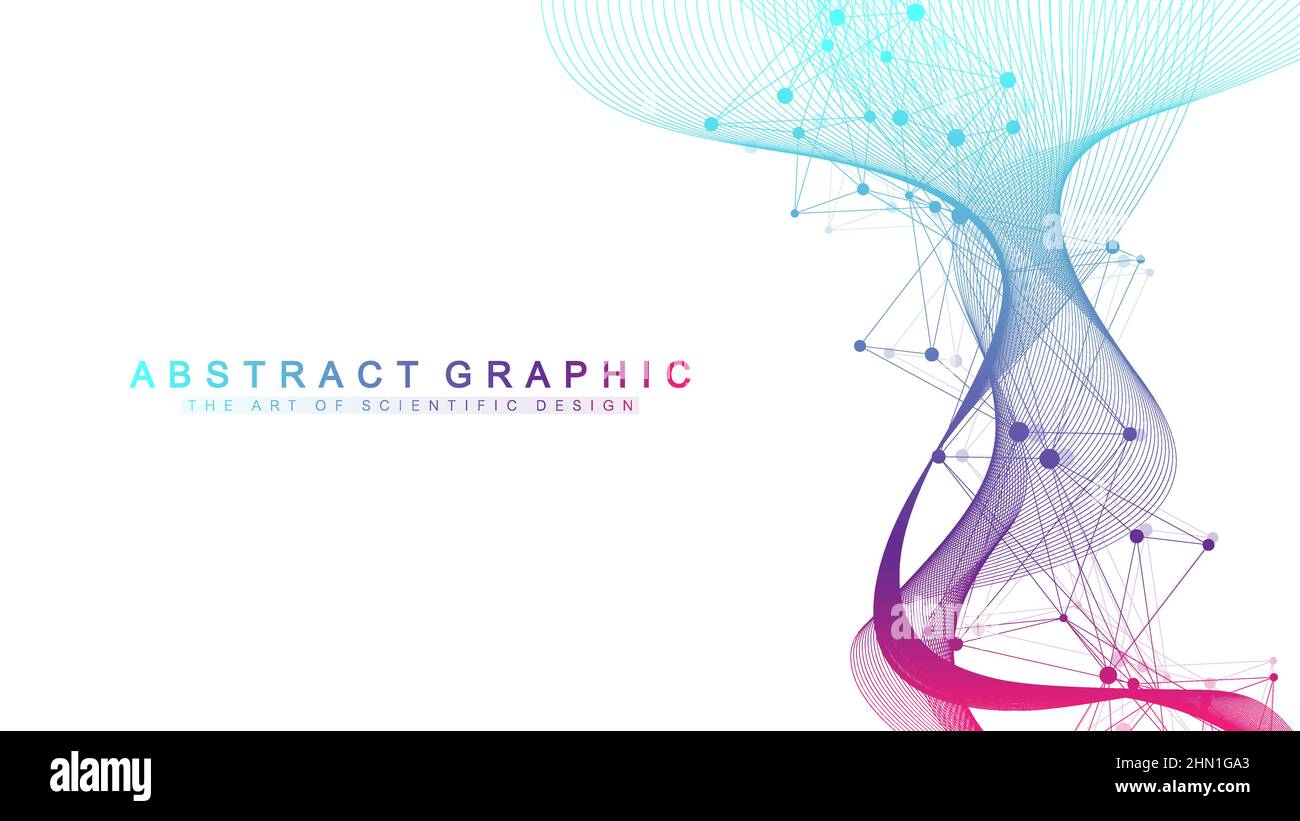 Scientific vector illustration genetic engineering, DNA helix, DNA ...