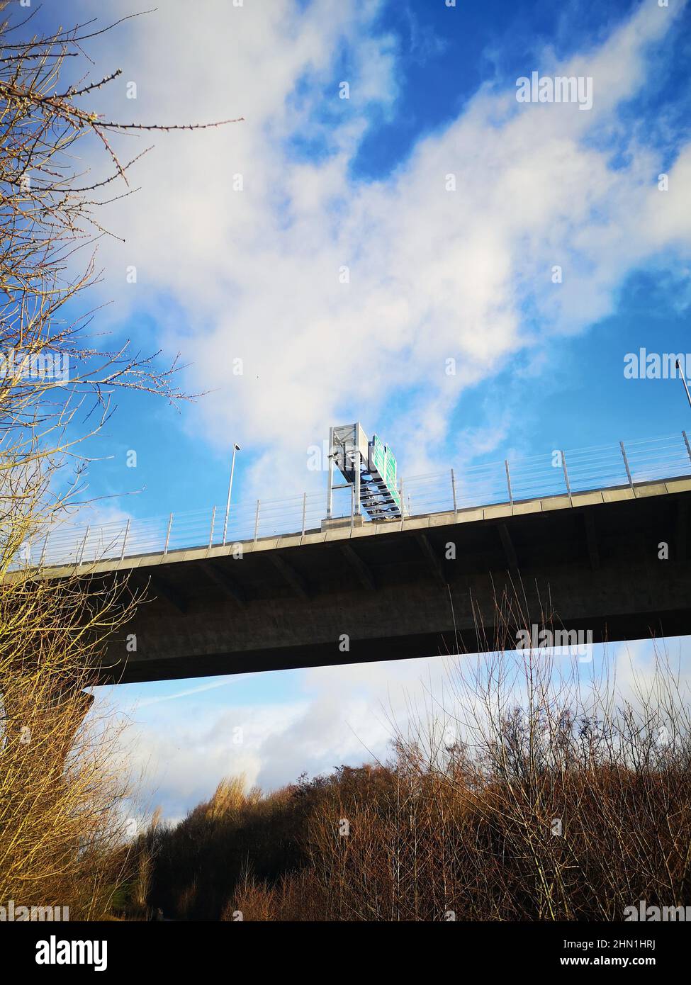 Mersey Gateway cable-stayed bridge in Runcorn, United Kingdom Stock ...