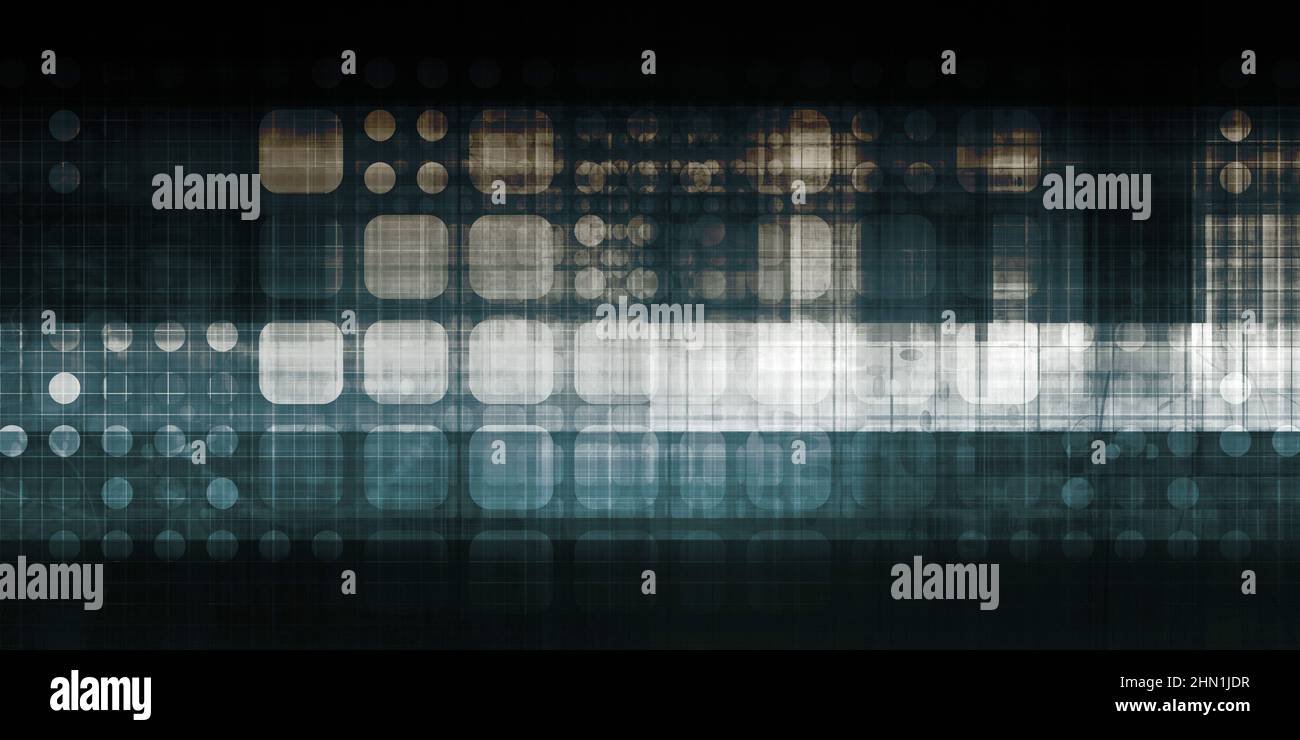 Digital Network Technology as a Abstract Concept Art Stock Photo - Alamy