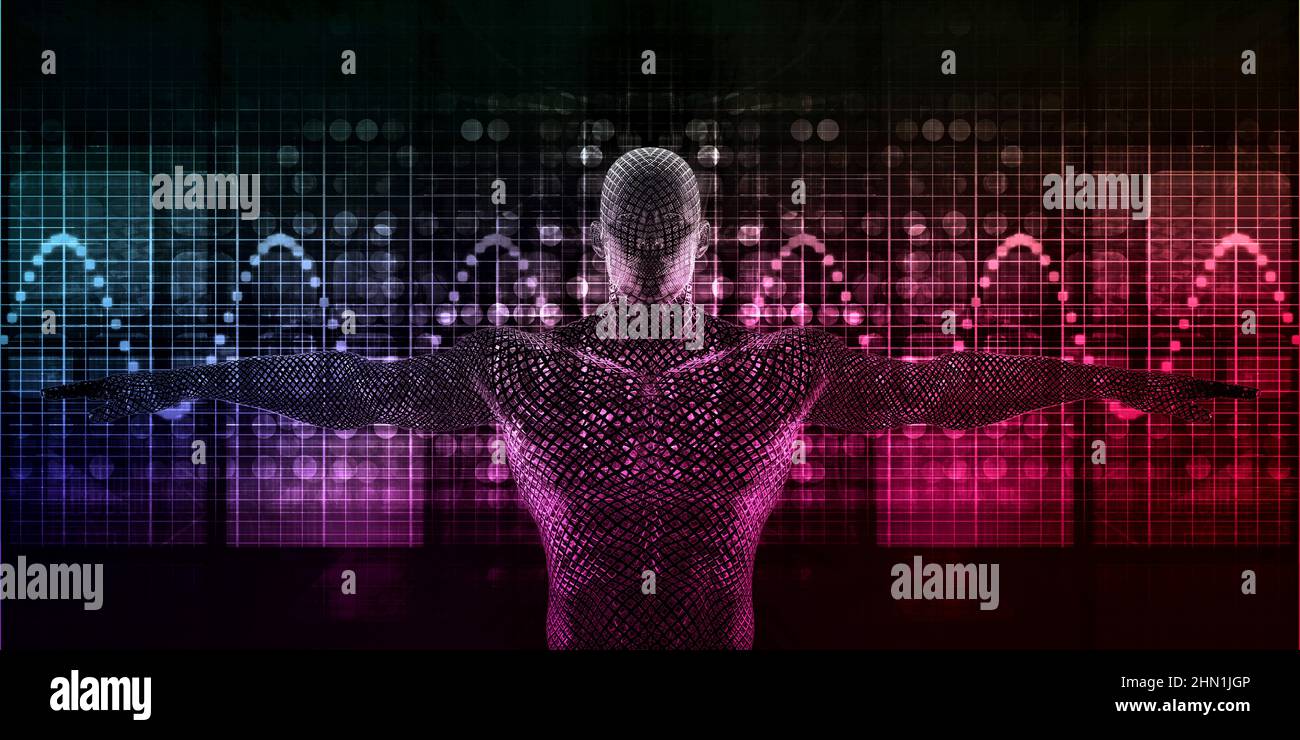 Science and Technology Merging into an Abstract Art Stock Photo - Alamy