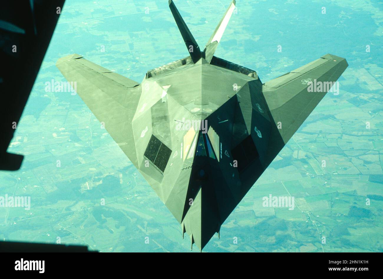 F-117A Stealth fighter in flight Stock Photo - Alamy