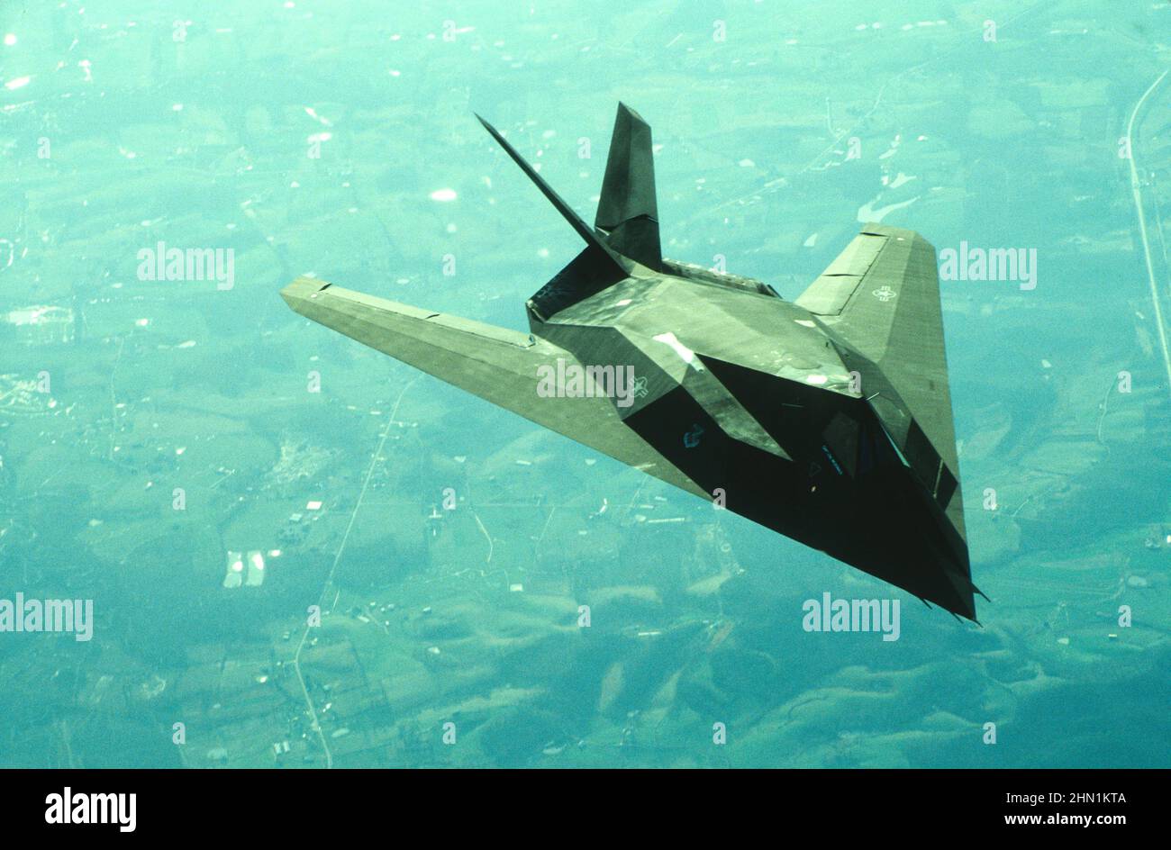 F-117A Stealth fighter in flight Stock Photo - Alamy