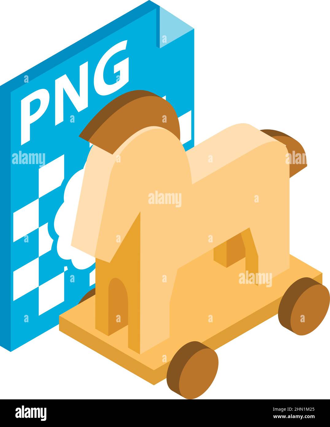 Trojan attack icon isometric vector. Trojan horse computer virus, png ... Trojan attack icon isometric vector. Trojan horse computer virus, png ...