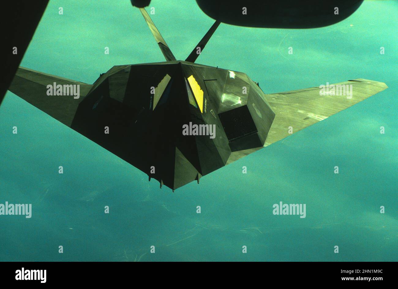 F-117A Stealth fighter in flight Stock Photo - Alamy
