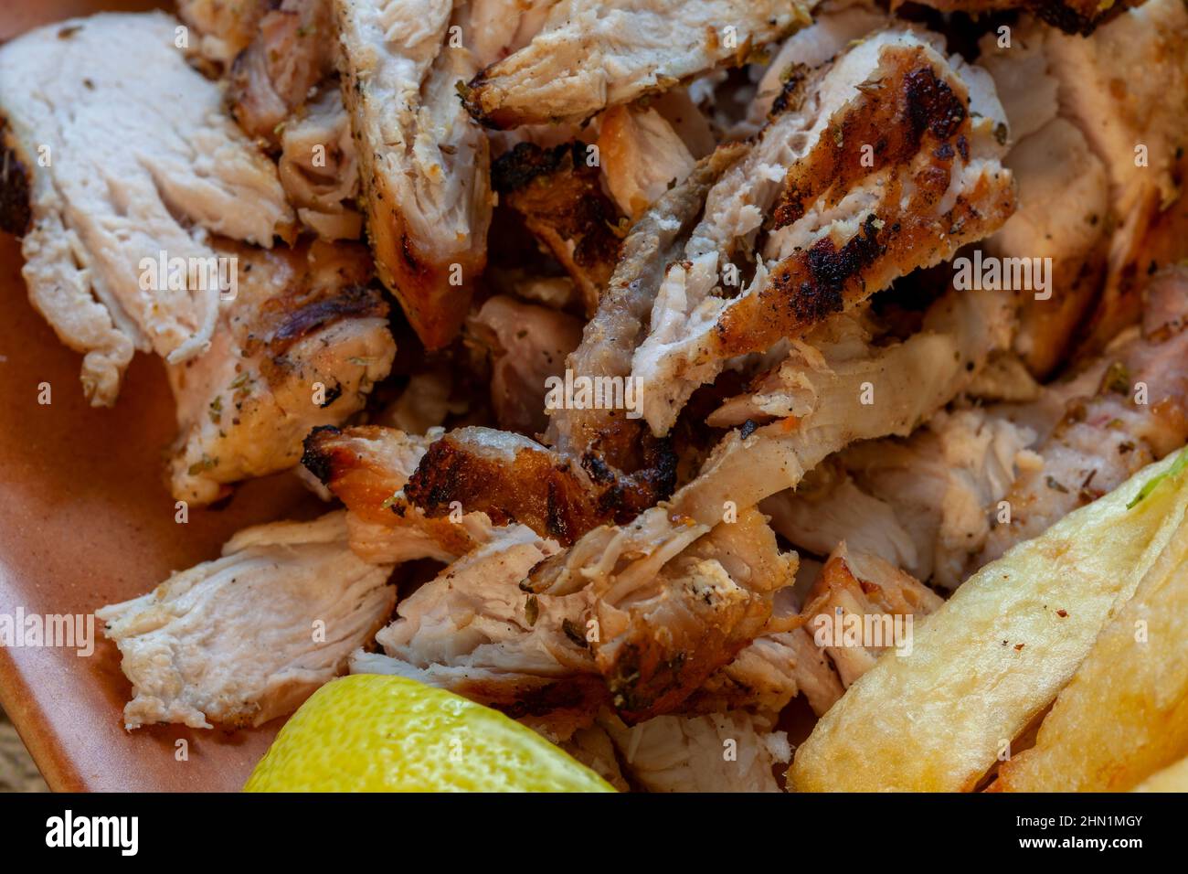 Greek pork gyros Stock Photo - Alamy
