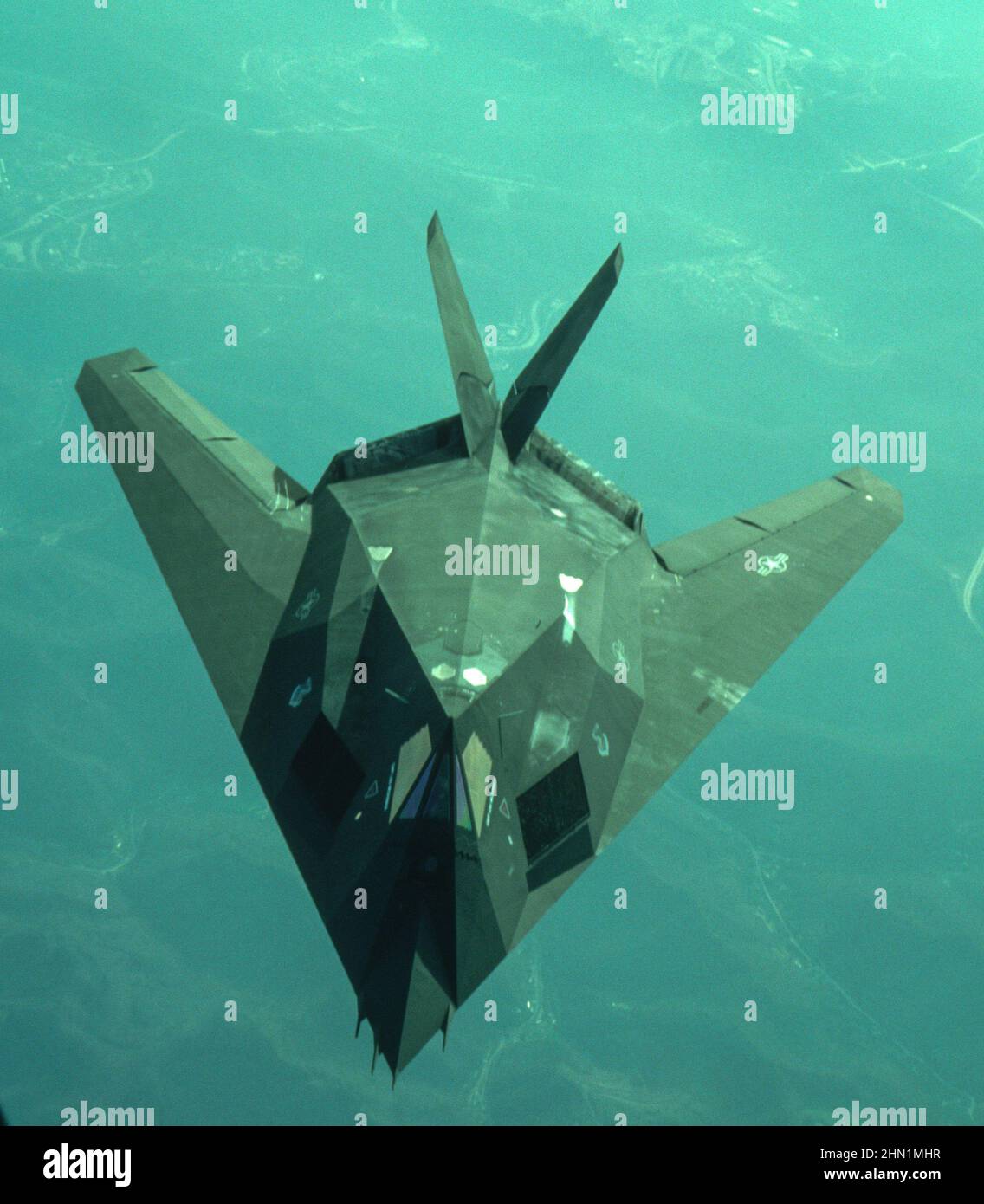 F-117A Stealth fighter in flight Stock Photo - Alamy