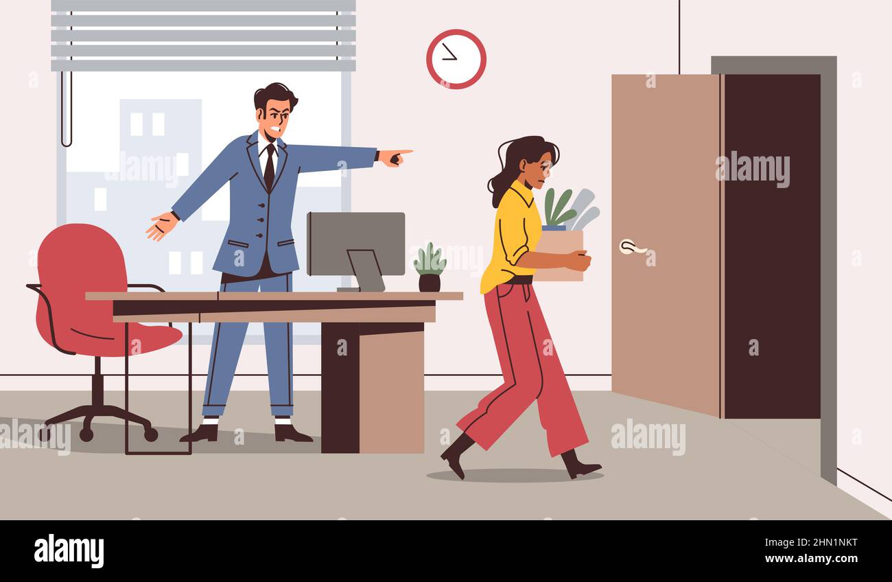 Staff scared Stock Vector Images - Alamy