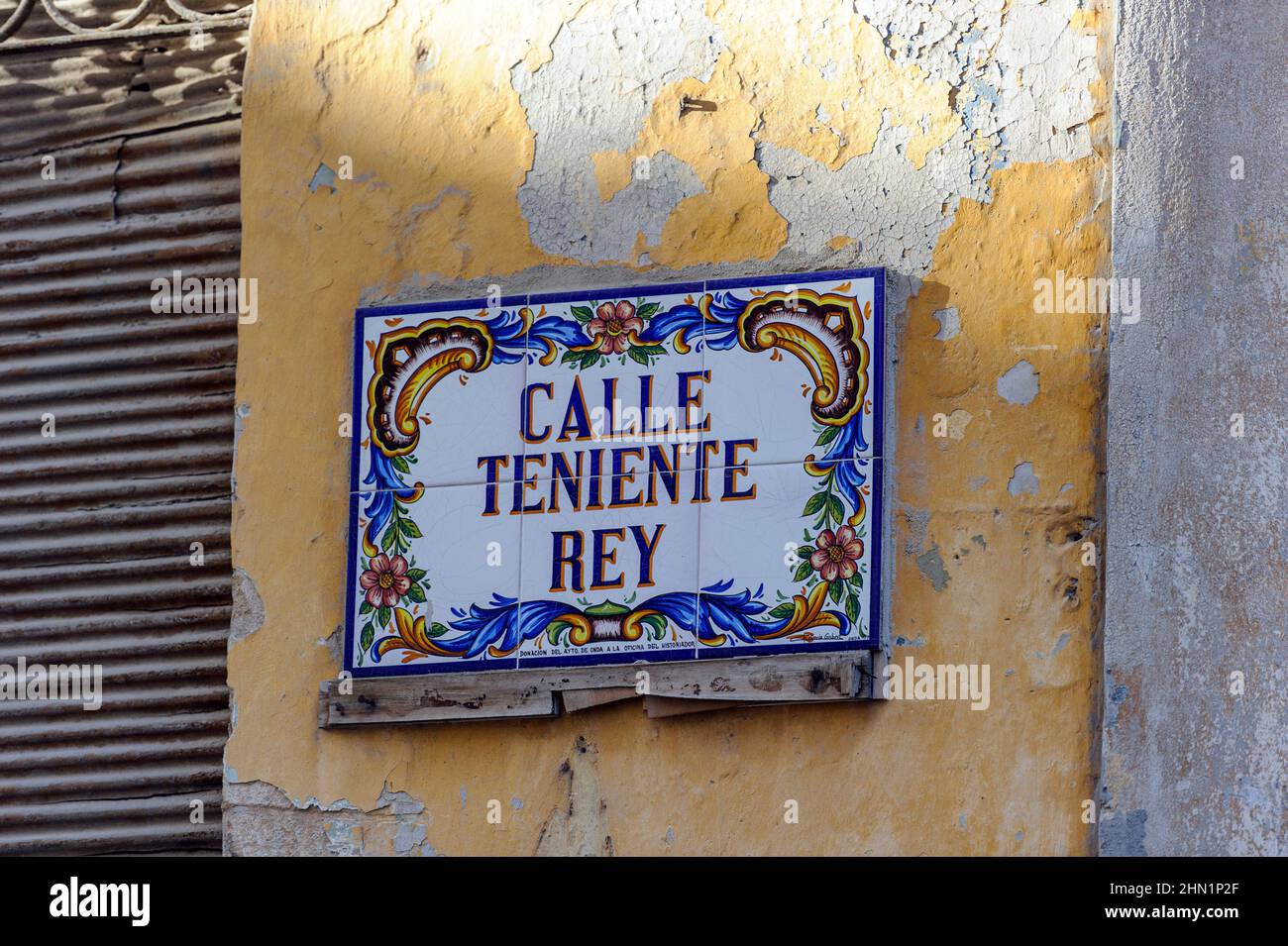 Cuba street sign old havana hi-res stock photography and images - Alamy