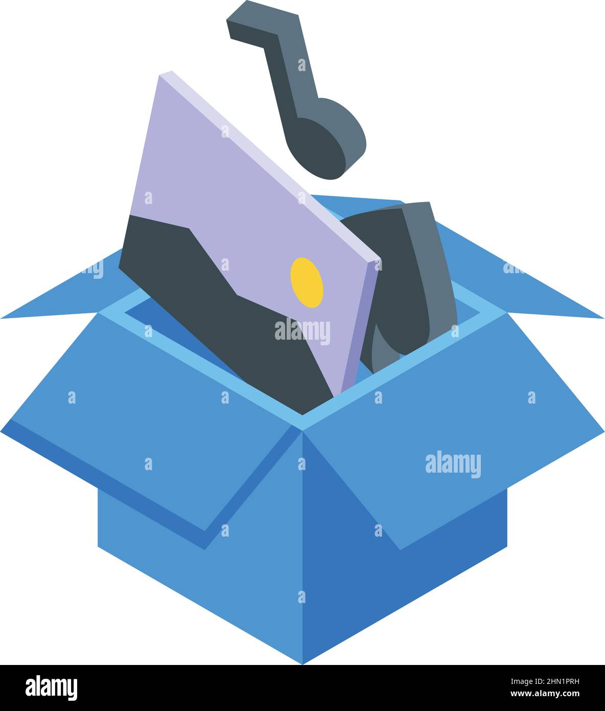Box client icon isometric vector. Know document. Identity process Stock ...