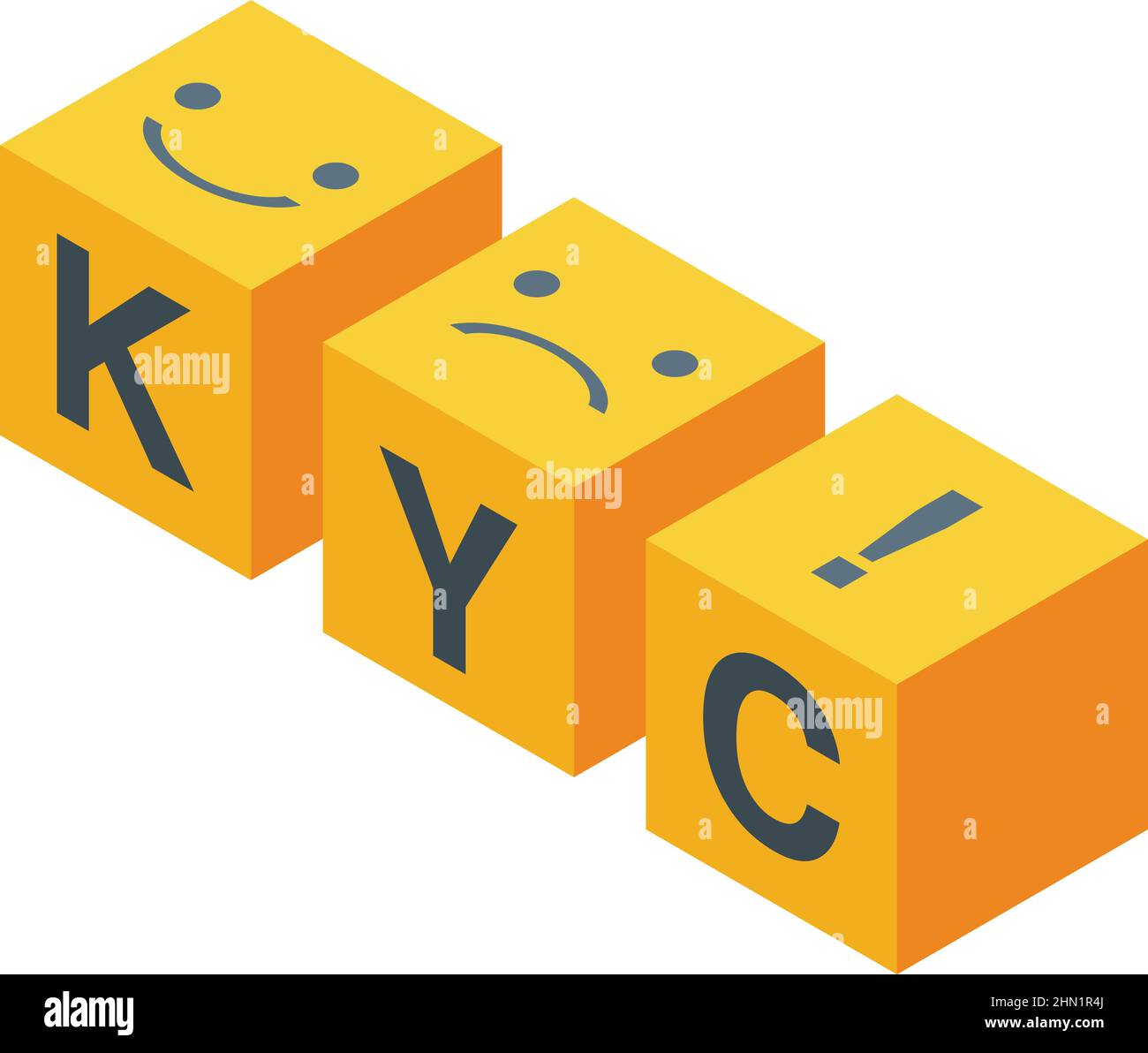 Kyc document icon isometric vector. Customer know. Process money Stock ...
