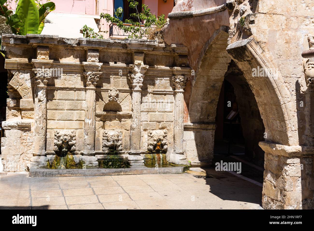 Rethymno Greece Crete. Walk around the old resort town Rethymno in ...