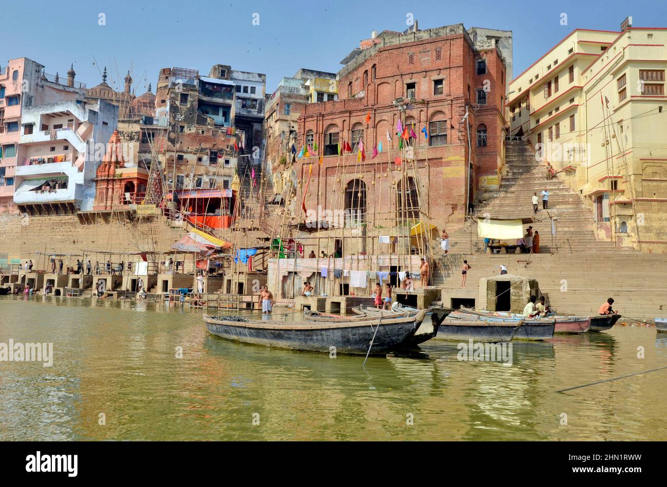 varanasi old city of india Stock Photo - Alamy