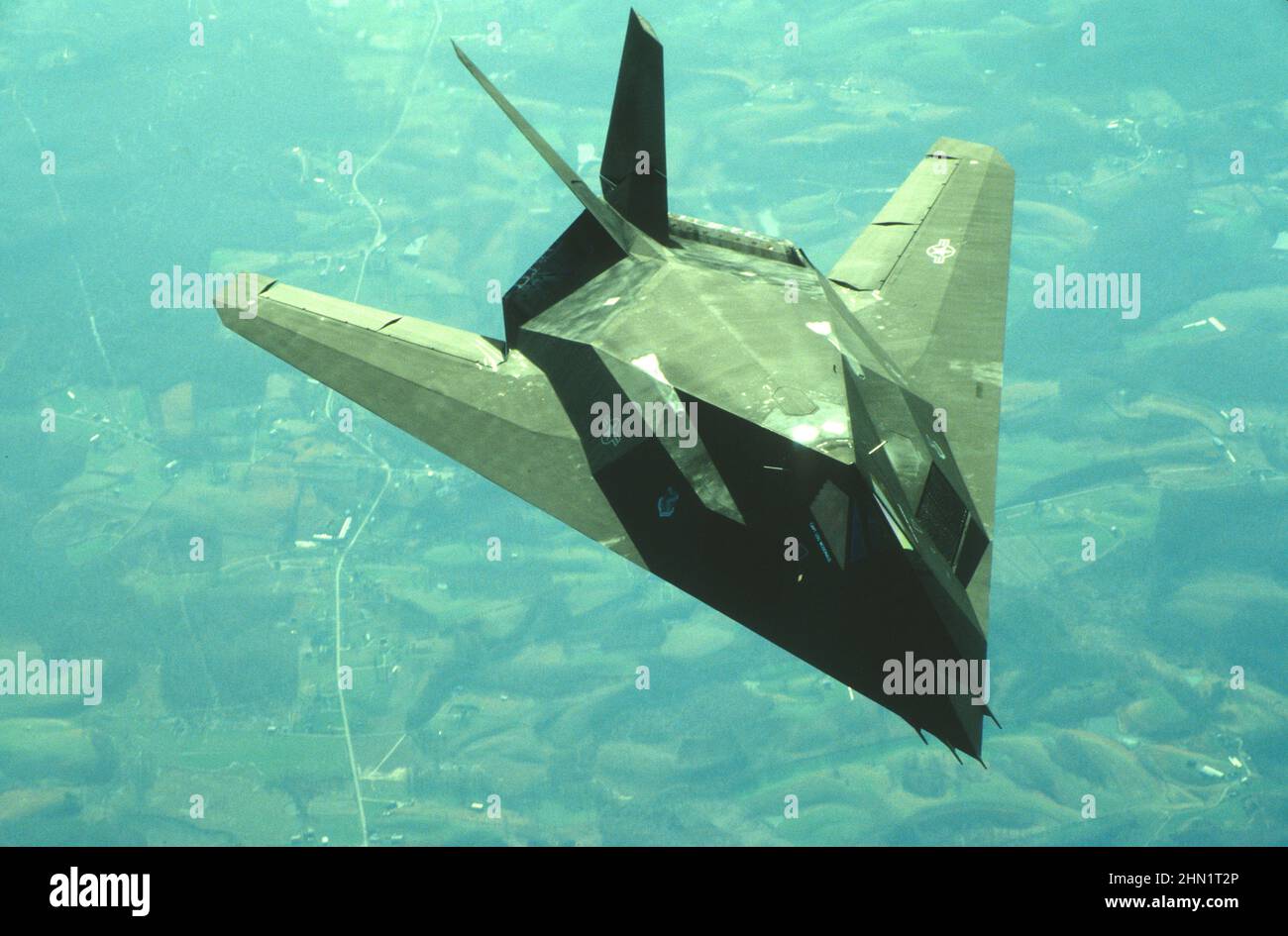 F-117A Stealth fighter in flight Stock Photo - Alamy