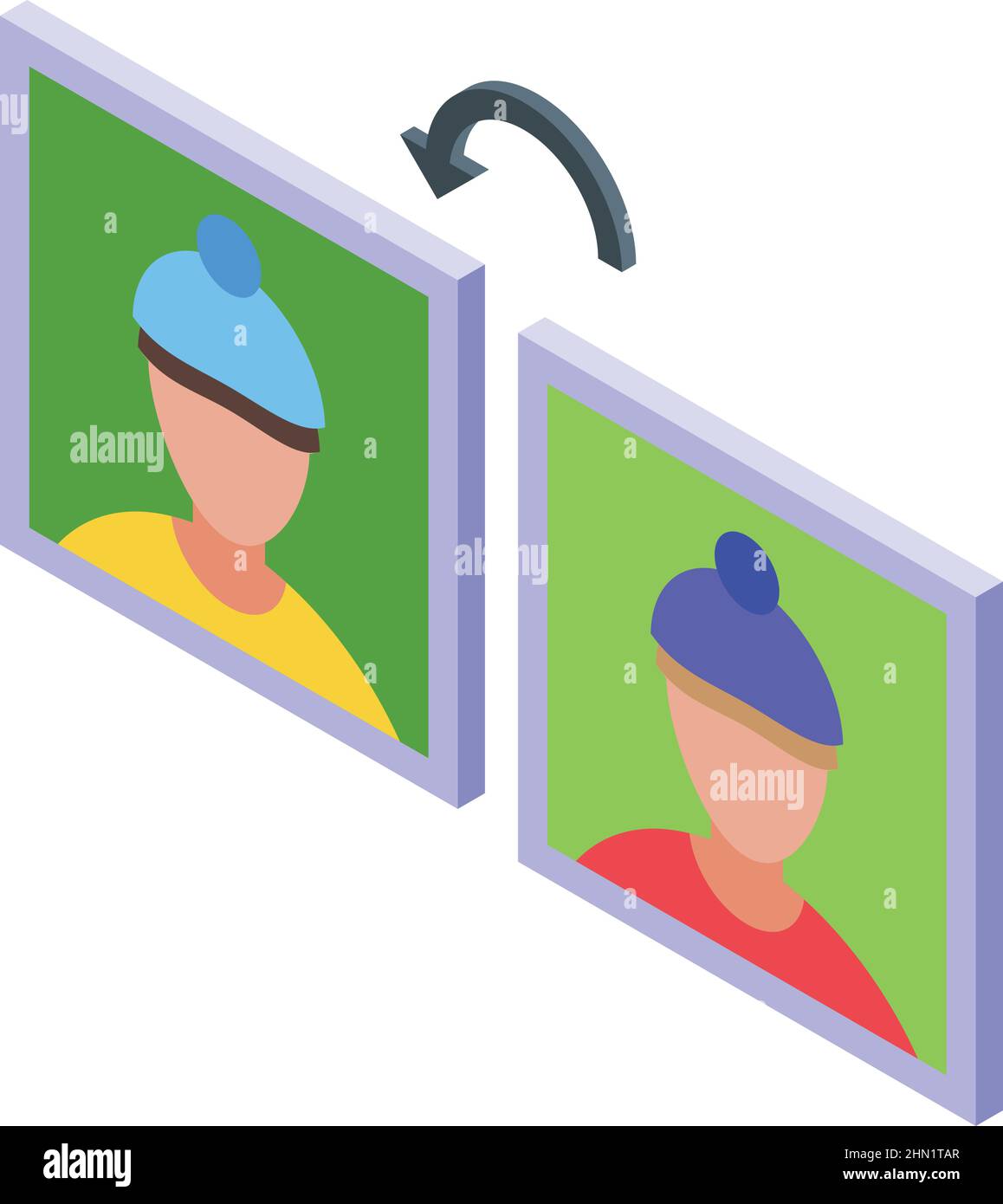 Color visual perception icon isometric vector. Optical sensory. Mental ...