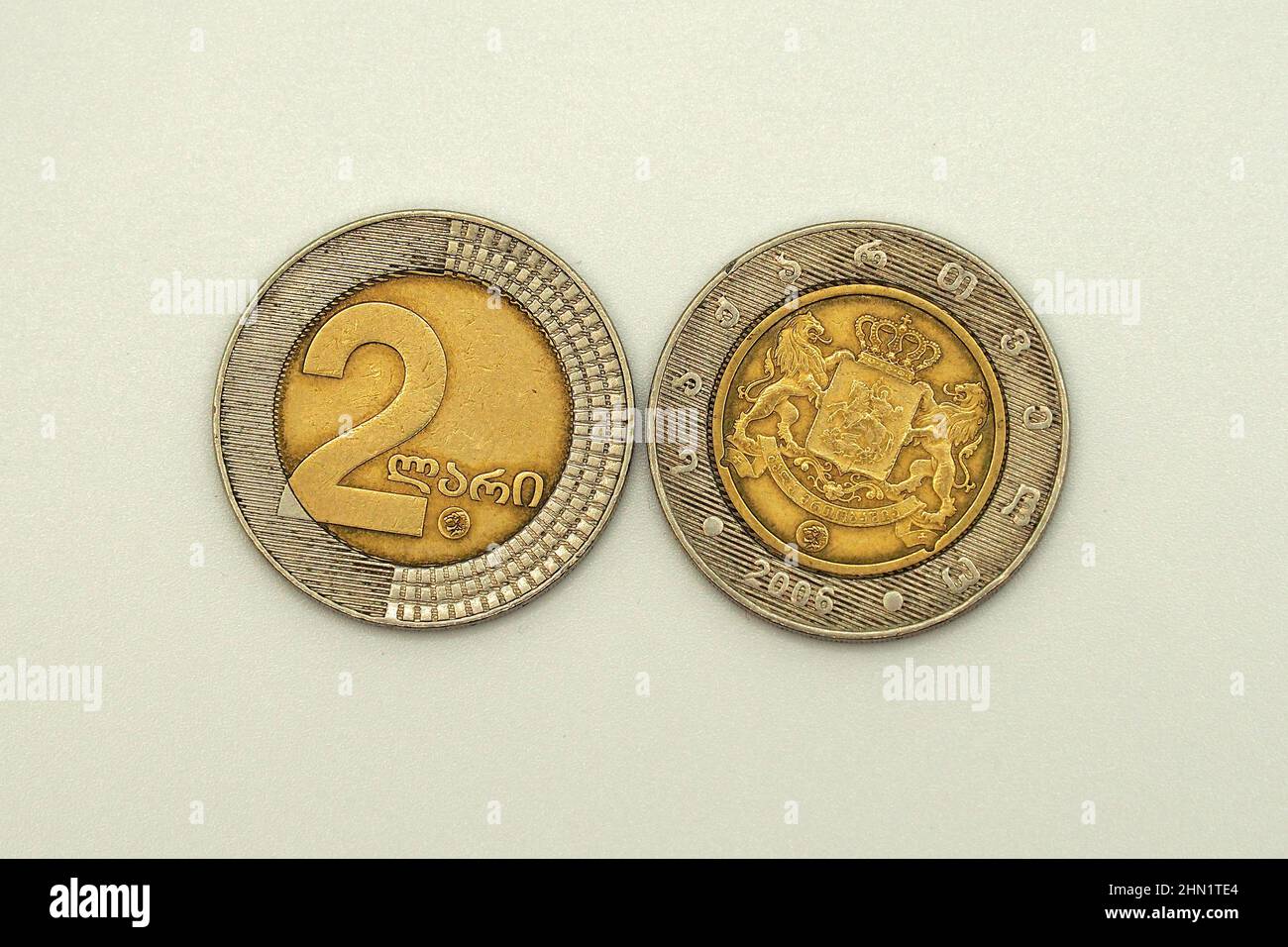 Two lari coins hi-res stock photography and images - Alamy