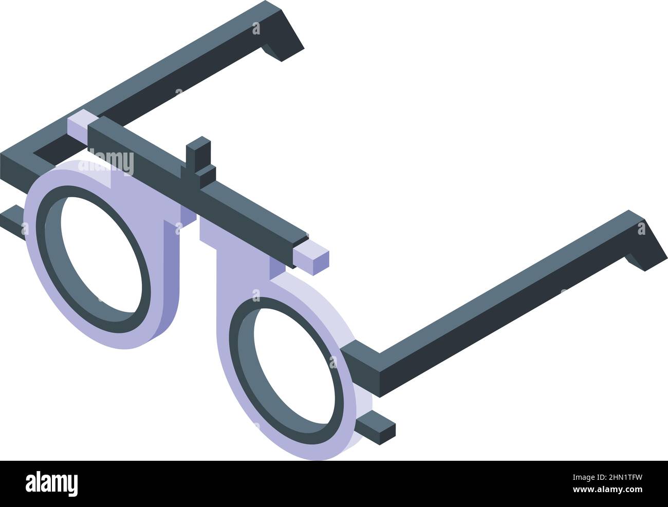 Visual perception glasses icon isometric vector. Sensory eye. Mental ...