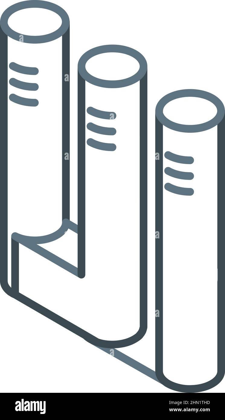 Visual pipes icon isometric vector. Memory perception. Optical illusion ...