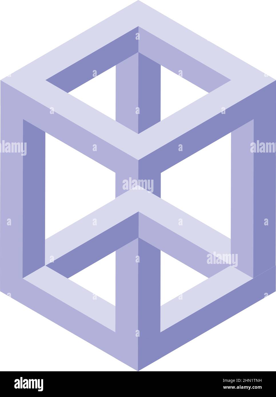 Optical illusion icon isometric vector. Visual memory. Sensory eye ...
