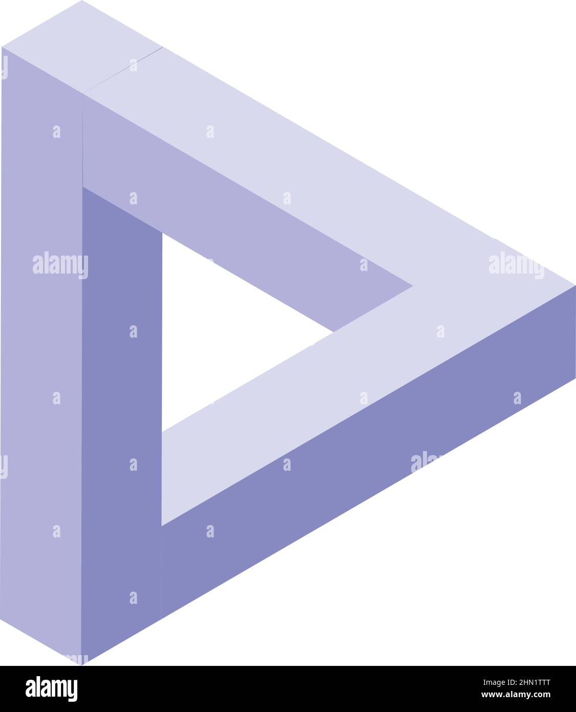 Optical triangle icon isometric vector. Visual illusion. Sensory eye ...