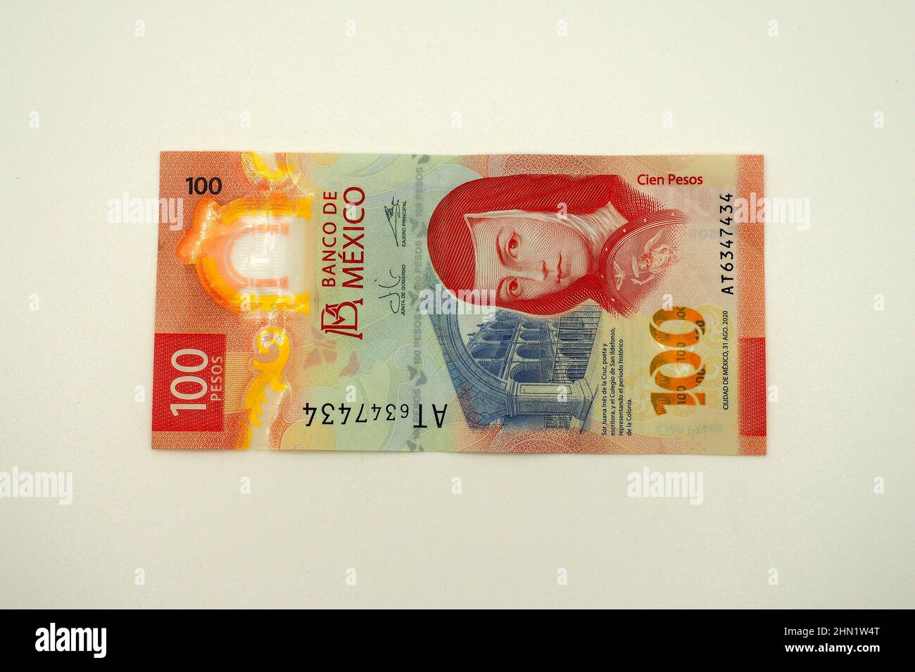 100 peso mexican bank note hi-res stock photography and images - Alamy