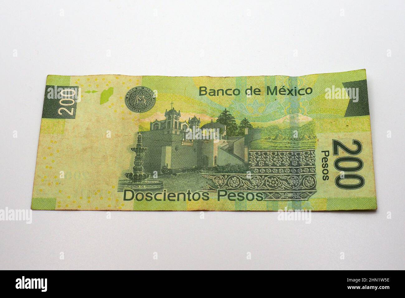two hundred (200) peso banknote, Mexican peso $ (MXN), Mexico, North ...