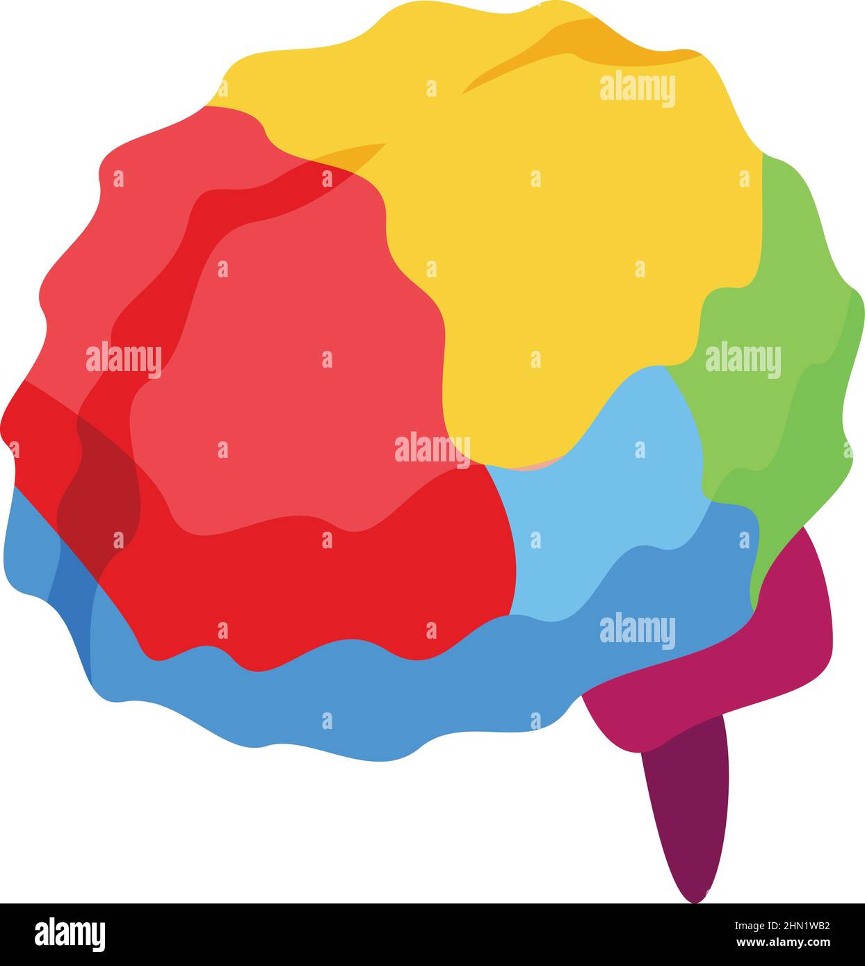 Brain memory icon isometric vector. Old disease. Long life Stock Vector ...