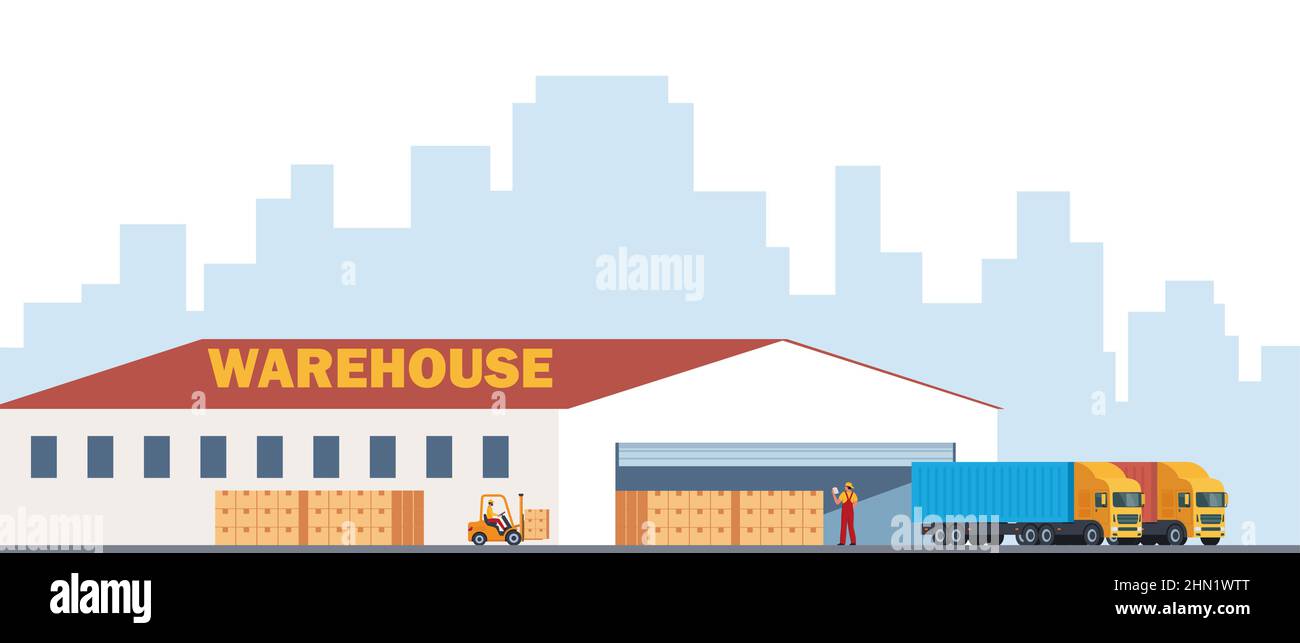 Warehouse Outside Clipart