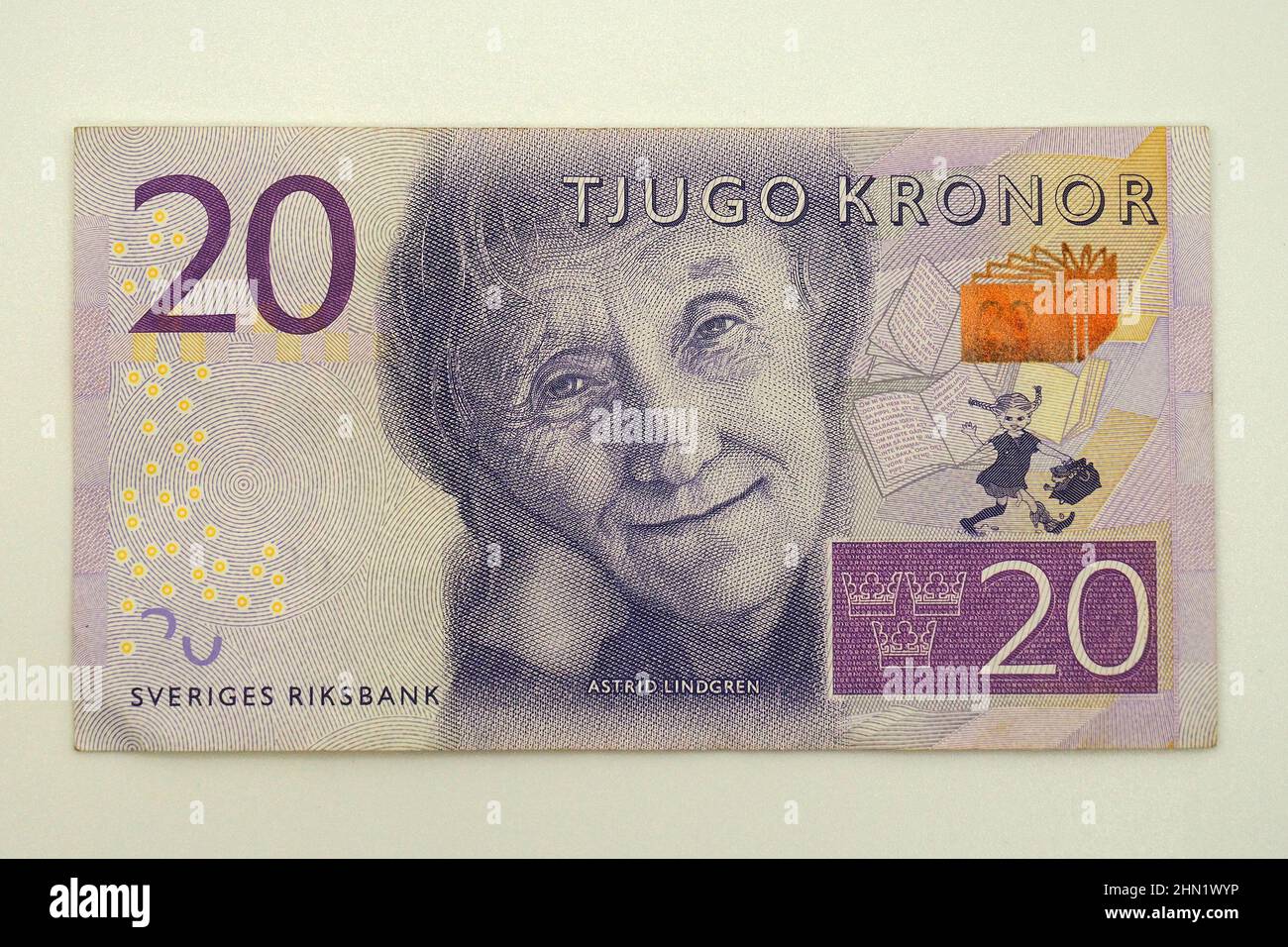 Twenty 20 Swedish Krona SEK Banknote Schweden Sverige Europe