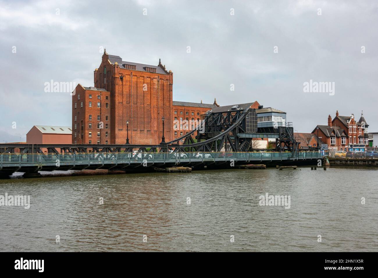 The Victoria Flour Mill with Corporation Bridge (a Scherzer rolling ...