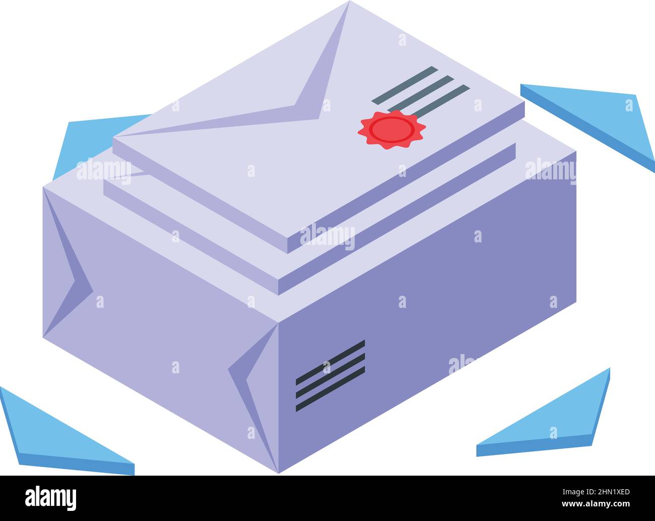 Letter delivery icon isometric vector. Fast free. Quick time delivery ...