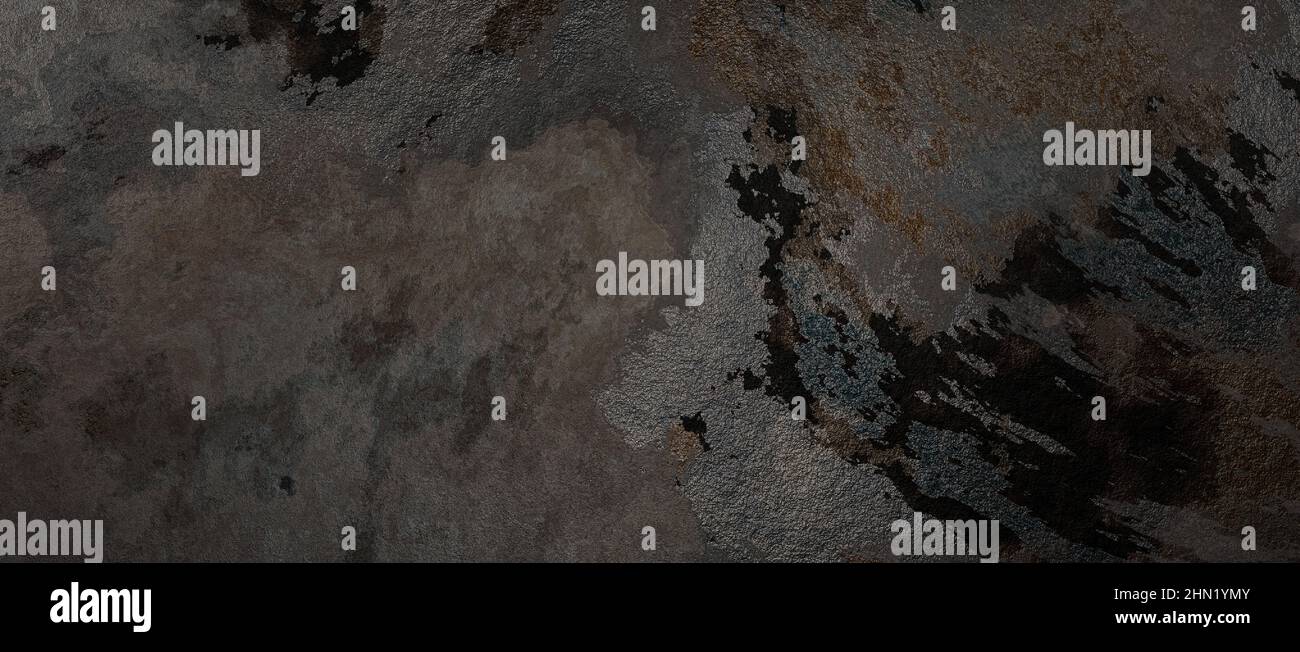 Organic Close Up Stone Rock Boulder Pattern Metal Leaks Dark Brown Colors Texture Background ...