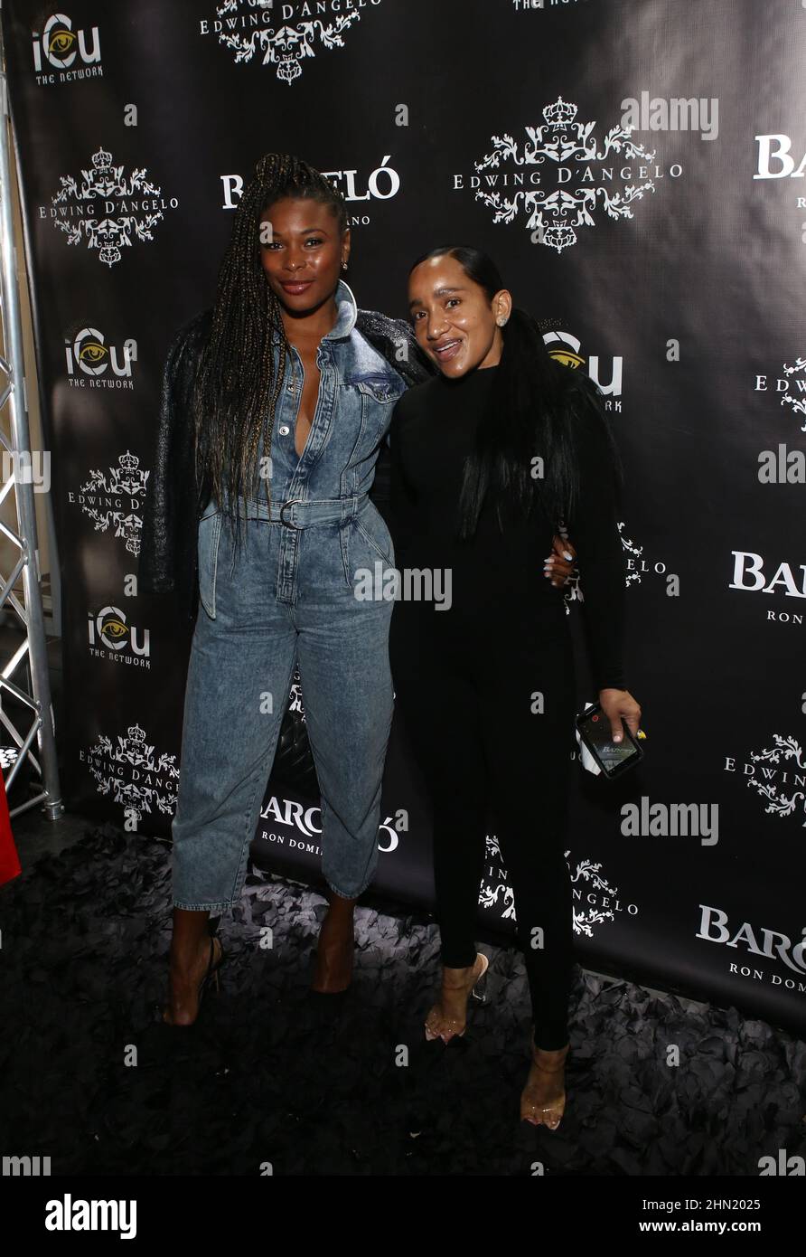KFoxx and Richelle Jones attend the EDWING D’ANGELO FW2022 “The Widows ...