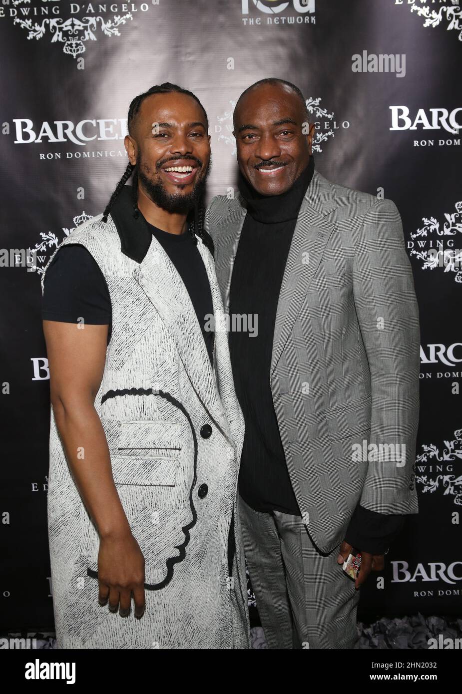 Edwing D’Angelo and Reggie Van Lee at the EDWING D’ANGELO FW2022 “The ...