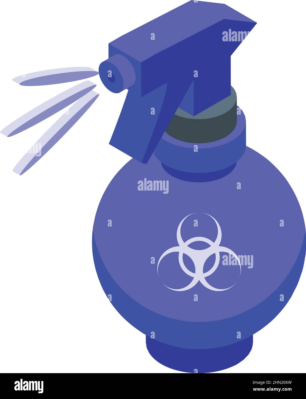 Chemical sprayer bottle icon isometric vector. Control pest. Man ...