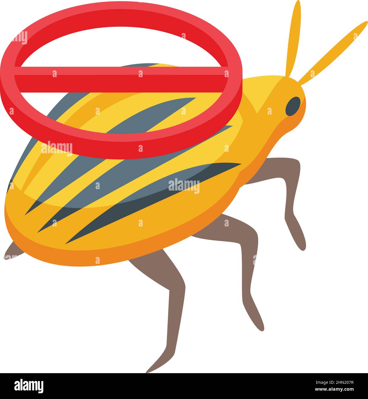 No pest icon isometric vector. Chemical control. Spray pesticide Stock ...