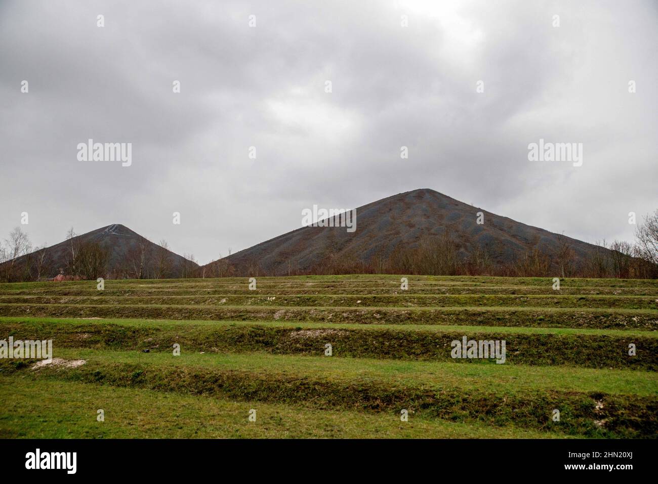 The largest slag heaps in Europe, the twin slag heaps of Loos-en ...