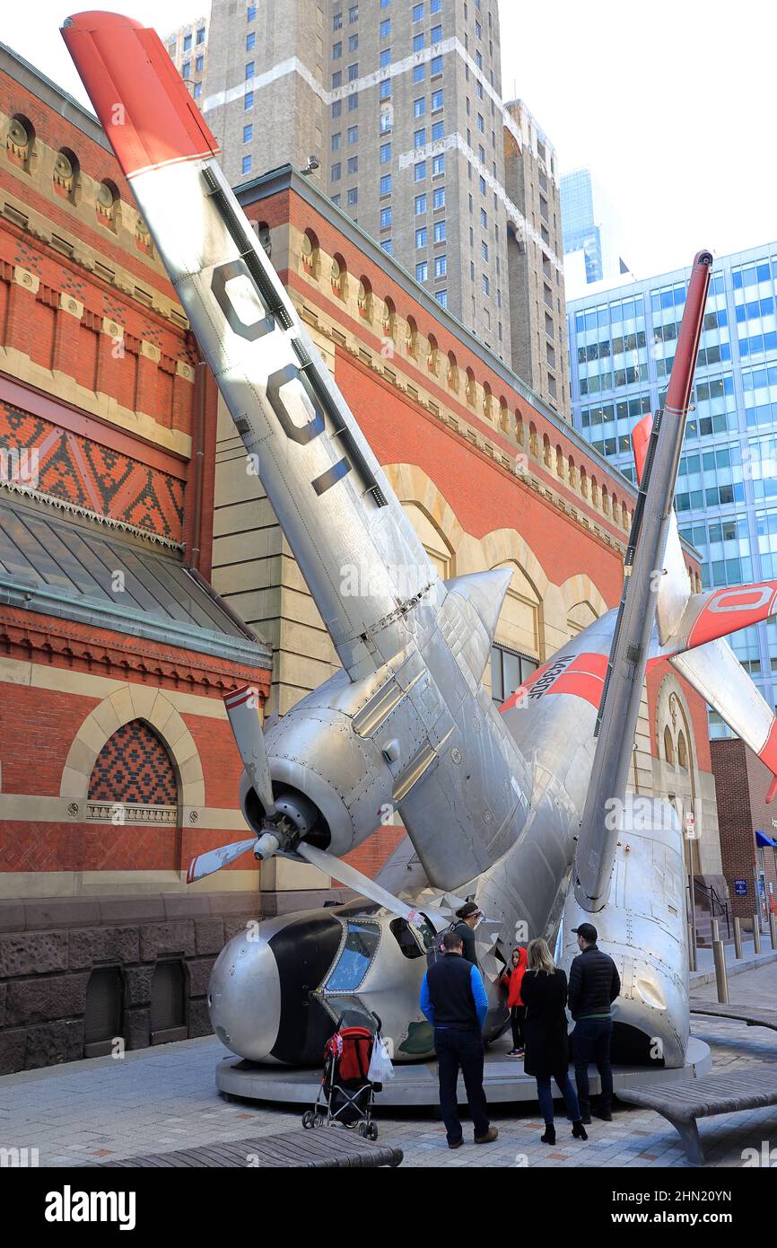 Grumman Greenhouse sculpture by Jordan Griska display at Lenfest Plaza ...