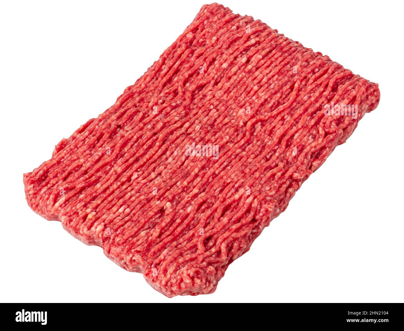 Minced meat close-up. Isolate on a white background Stock Photo - Alamy