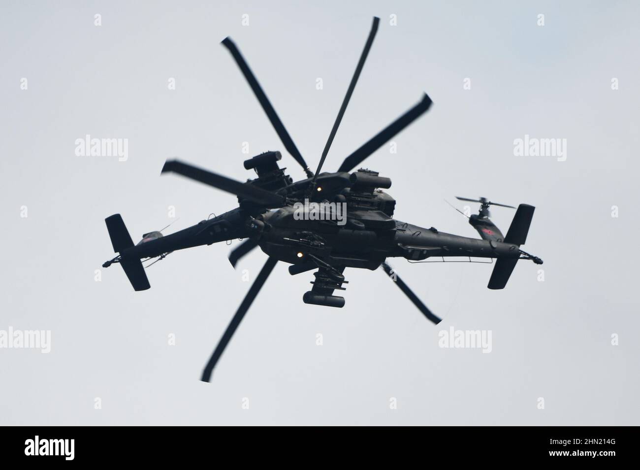 Singapore, Singapore. 13th Feb, 2022. Two attack helicopters of the ...
