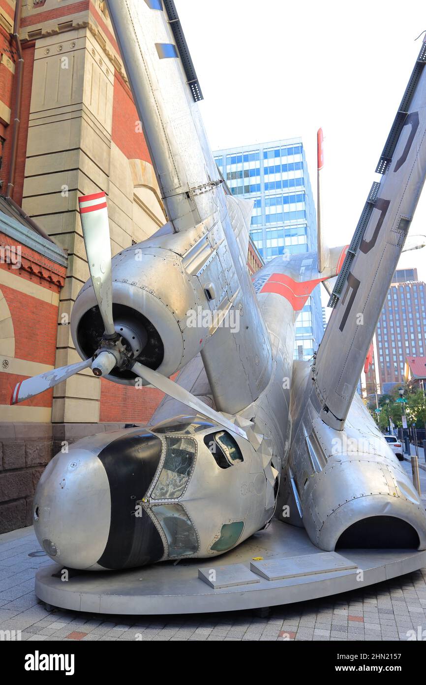 Grumman Greenhouse sculpture by Jordan Griska display at Lenfest Plaza ...